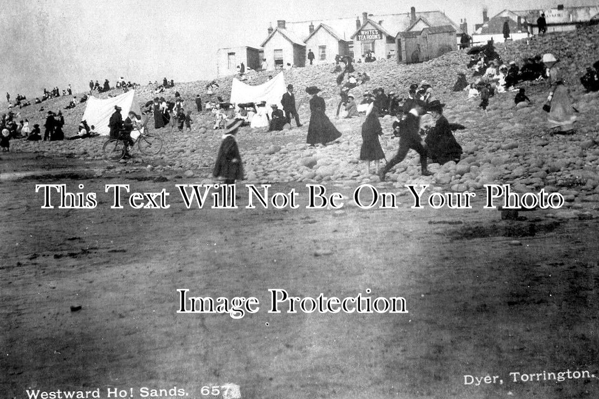 DE 4566 - Westward Ho Sands, Dyer, Devon c1910 – JB Archive