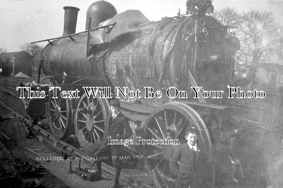 LI 617 - Brocklesby Railway Crash, Train, Lincolnshire 1907 – JB Archive
