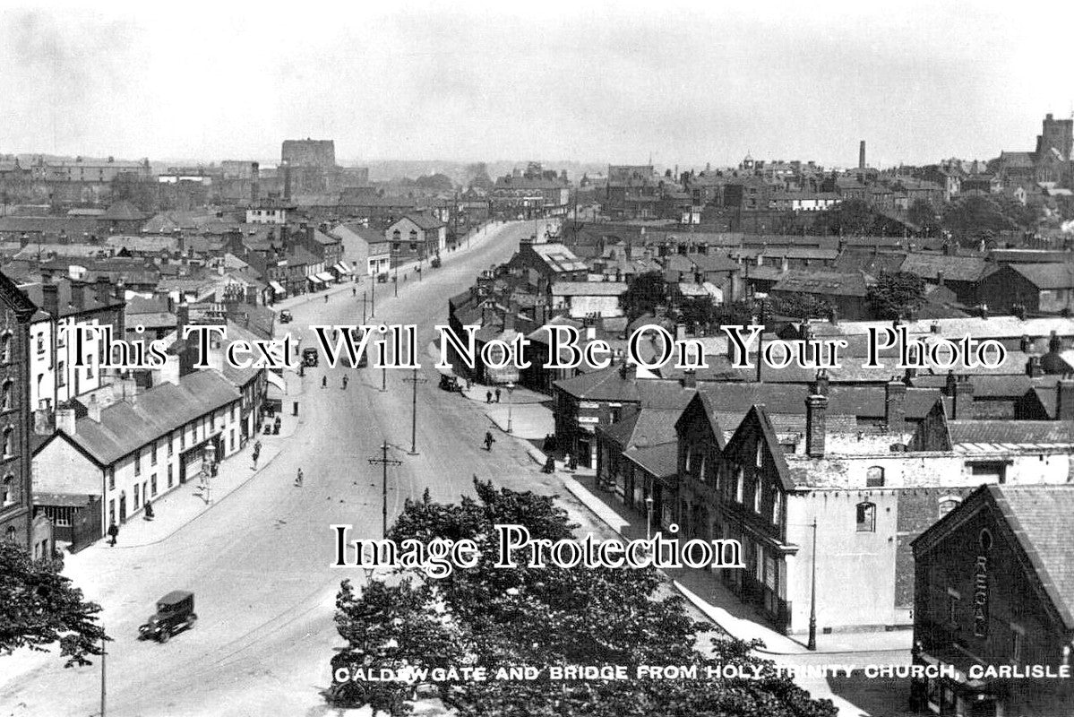 CU 2282 - Caldewgate & Bridge From Holy Trinity Church, Carlisle – JB ...