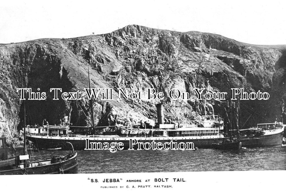 DE 4530 - SS Jebba Ashore At Bolt Tail, Devon 1907 – JB Archive