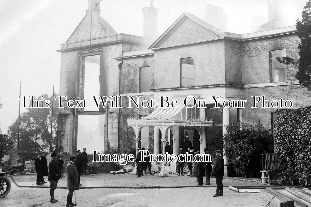 DE 4645 - Bystock Fire, Exmouth, Devon c1906 – JB Archive