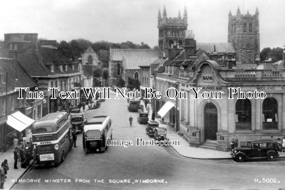 DO 3534 - Wimborne Minster From The Square, Wimborne, Dorset – JB Archive