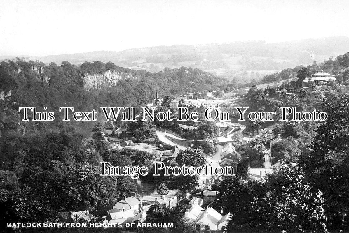 DR 3796 - Matlock Bath From Heights Of Abraham, Derbyshire – JB Archive
