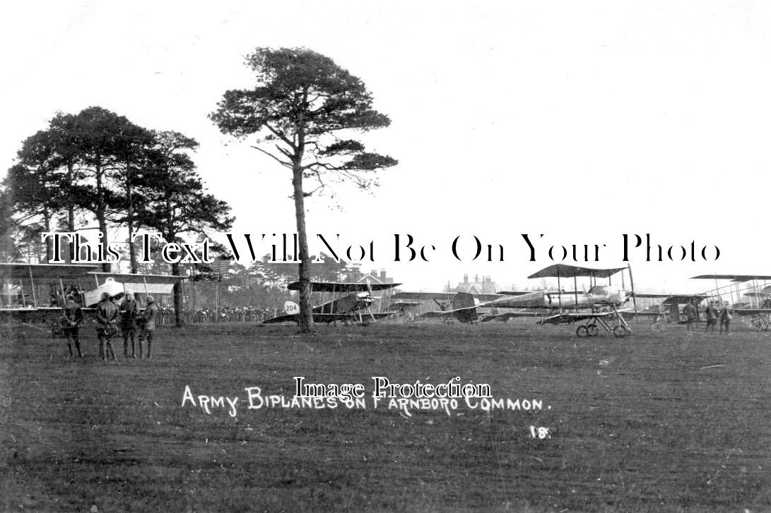 HA 6003 - Army Biplanes On Farnborough Common, Hampshire WW1 – JB Archive