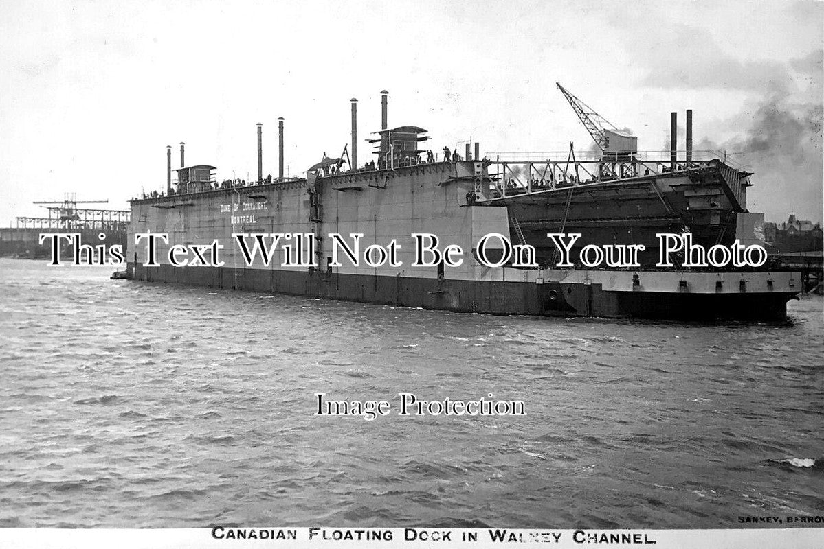 LA 7557 - Canadian Floating Dock, Walney Channel, Barrow, Lancashire ...