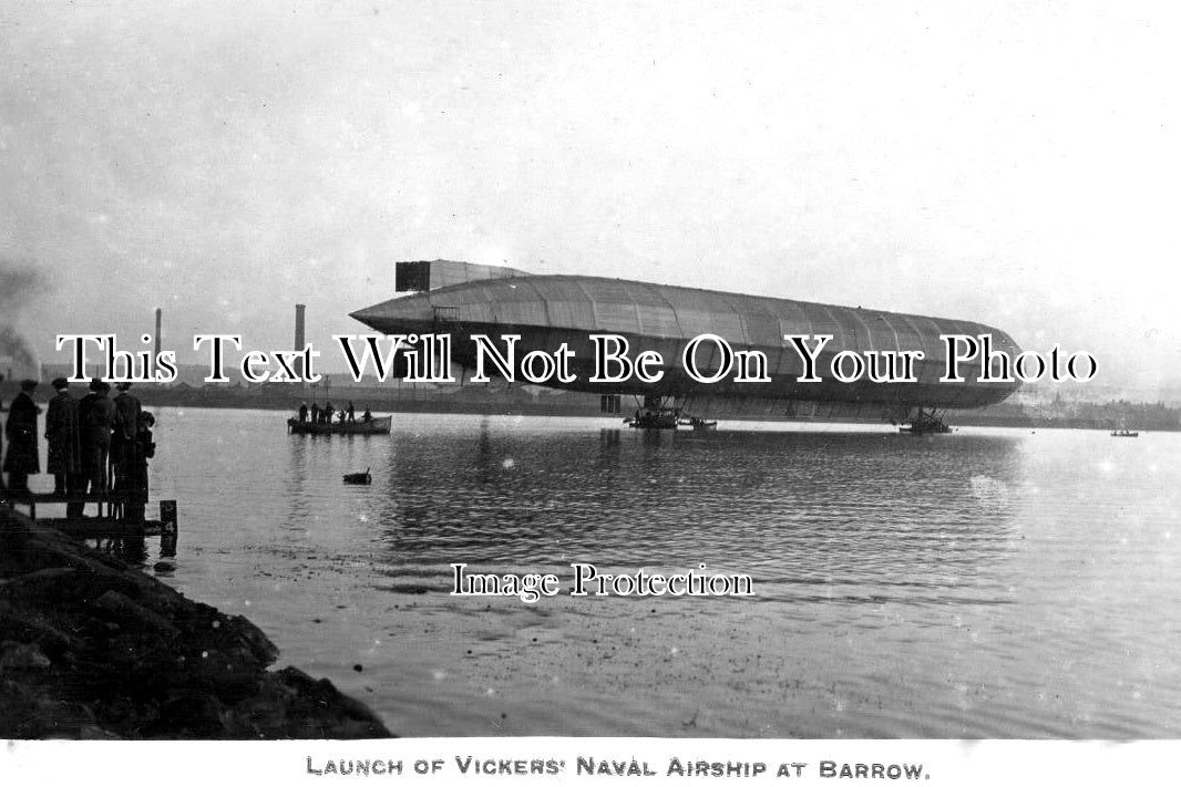LA 7566 - Launch Of Vickers Naval Airship, Barrow, Lancashire – JB Archive