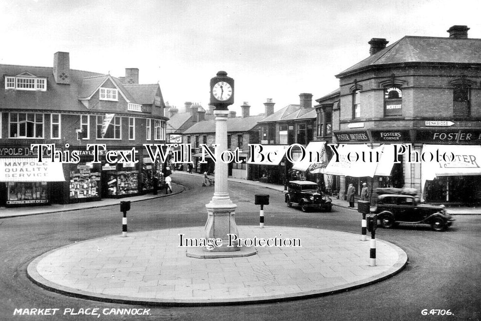 ST 1946 - Market Place, Cannock, Staffordshire – JB Archive