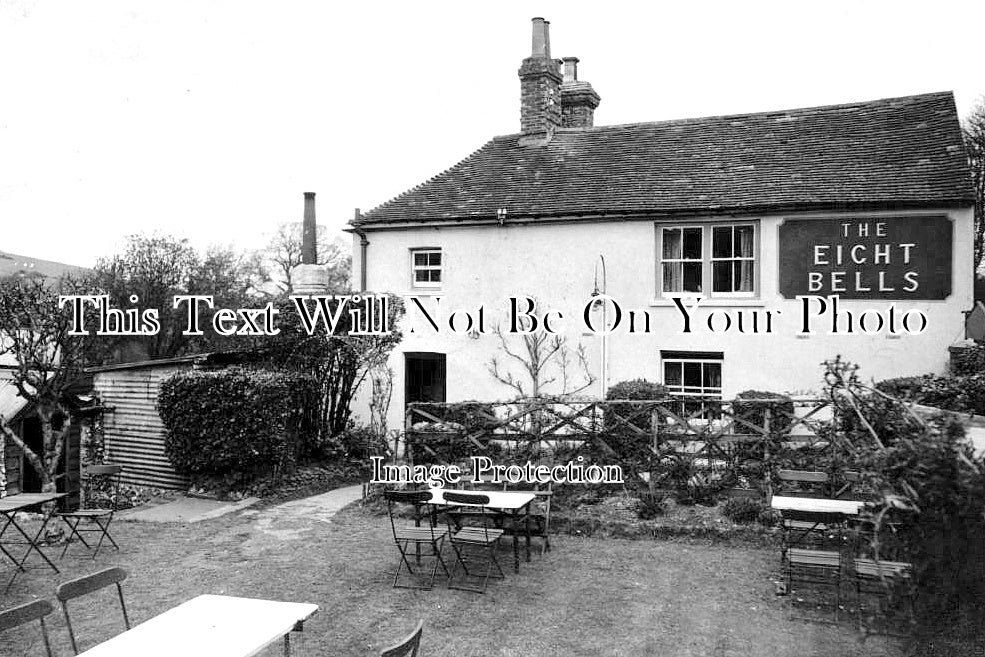 SX 6172 - The Eight Bells Inn Pub, Jevington, Sussex c1934 – JB Archive