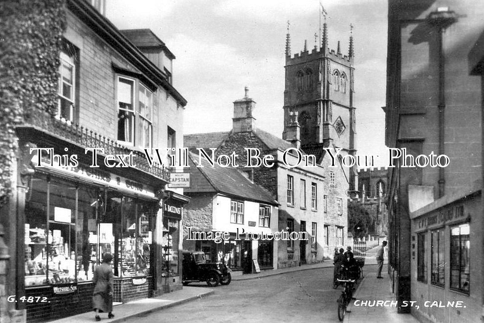 WI 1974 - Church Street, Calne, Wiltshire c1940 – JB Archive