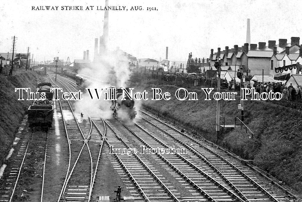 WL 3484 - Railway Strike At Llanelly, Wales 1914 – JB Archive
