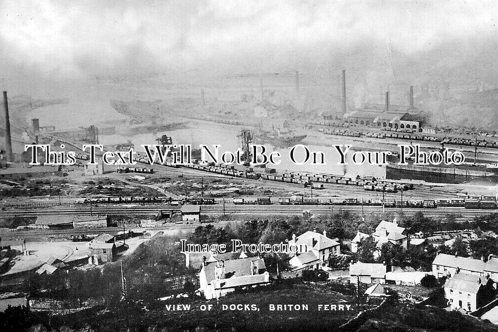 WL 3639 - View Of Briton Ferry Docks, Glamorgan, Wales – JB Archive