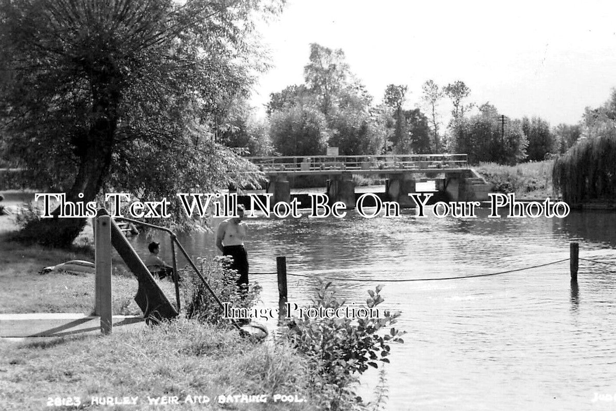 BK 1853 - Hurley Weir & Bathing Pool, Berkshire – JB Archive
