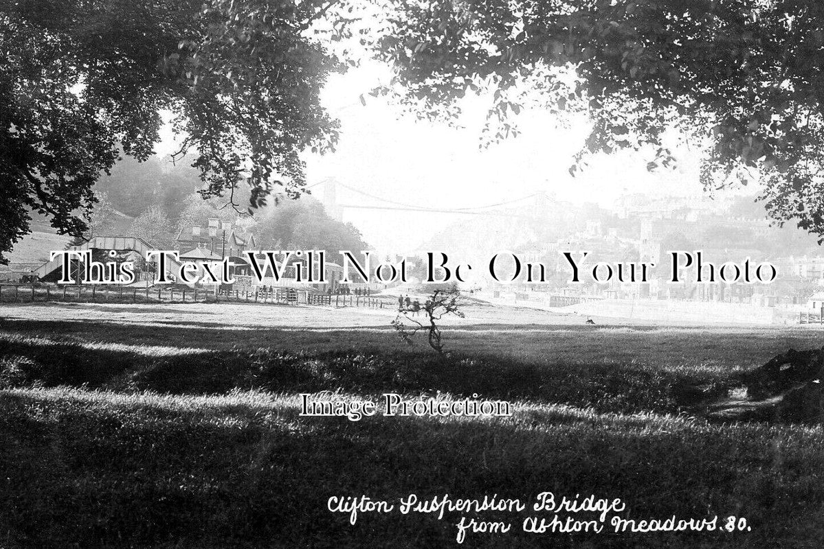 BR 414 - Clifton Suspension Bridge From Ashton Meadows, Bristol c1913 ...