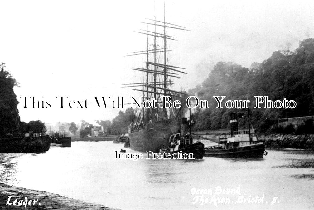 BR 549 - Sailing Ship, Leader, River Avon, Bristol – JB Archive