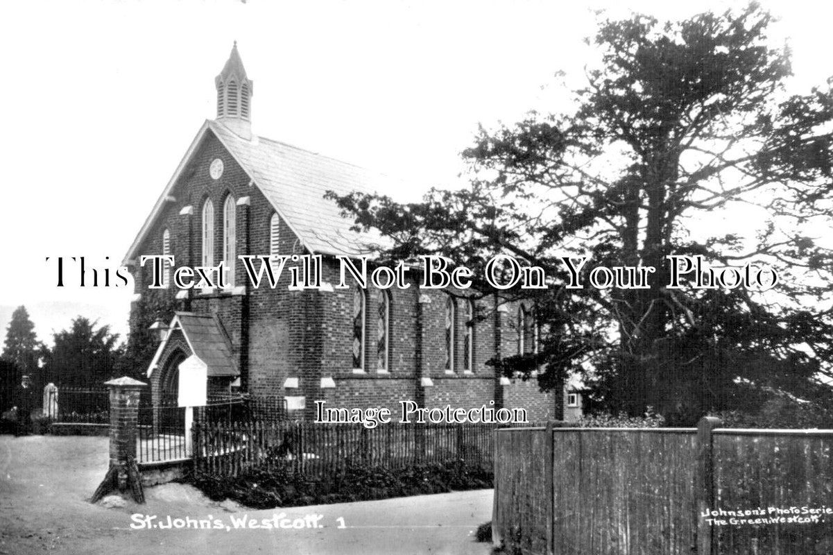 BU 1339 - St Johns Church, Westcott, Buckinghamshire – JB Archive