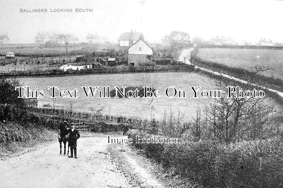 BU 1371 - Ballinger Looking South, Buckinghamshire c1905 – JB Archive