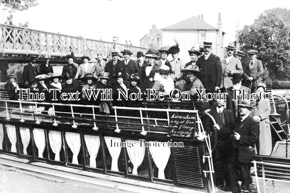 BU 2098 - Thames Steamer Off To Medmenham, Buckinghamshire c1913 – JB ...