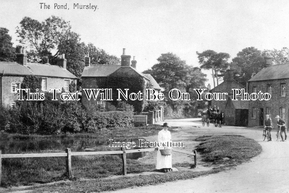 BU 323 - The Pond, Mursley, Buckinghamshire c1920 – JB Archive