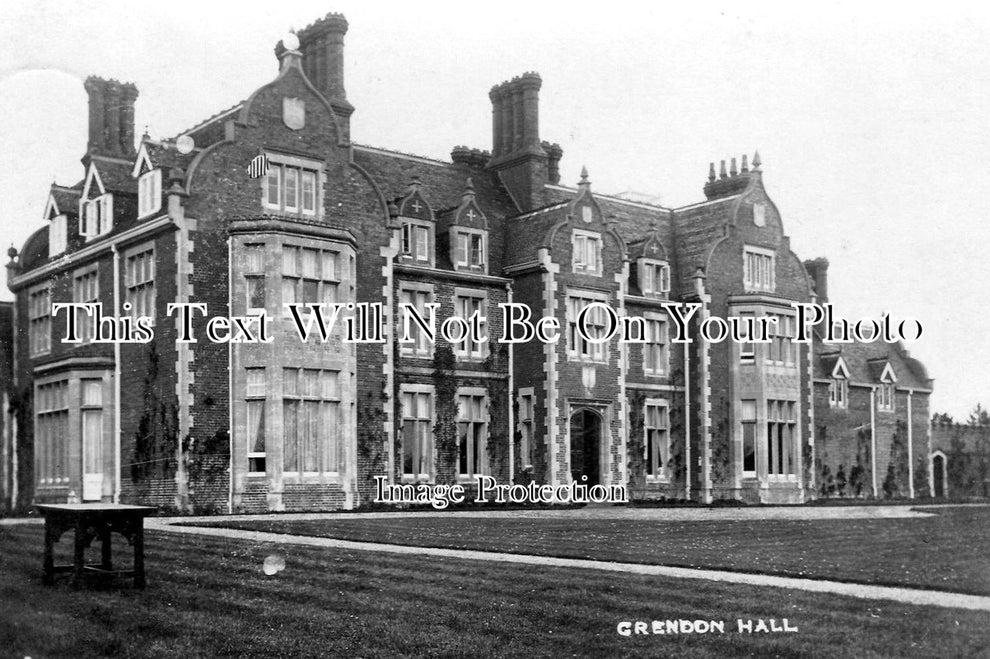 BU 678 - Grendon Hall, Buckinghamshire c1905 – JB Archive