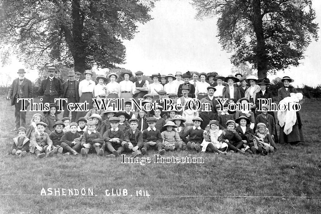BU 859 - Ashendon Club Group, Buckinghamshire c1914 – JB Archive