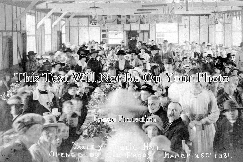 CA 1067 - Yaxley Public Hall Opening, Cambridgeshire 1921 – JB Archive