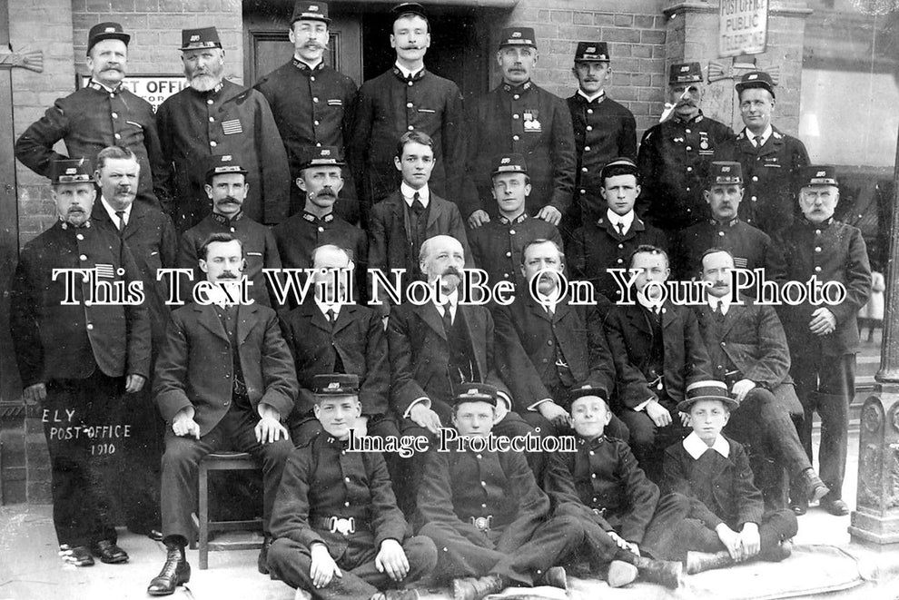 CA 498 - The Staff At Ely Post Office, Cambridgeshire c1910 – JB Archive