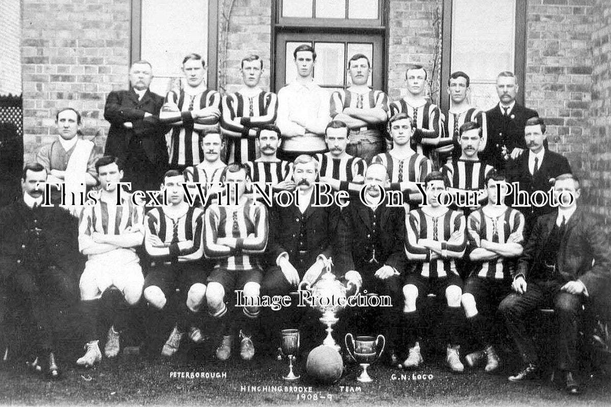 CA 871- GN Loco Hinchingbrooke Football Team, Cambridgeshire 1908-09 ...