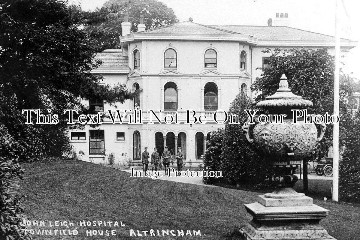 CH 1078 - Townfield House Military Hospital, Altrincham, Cheshire WW1 ...