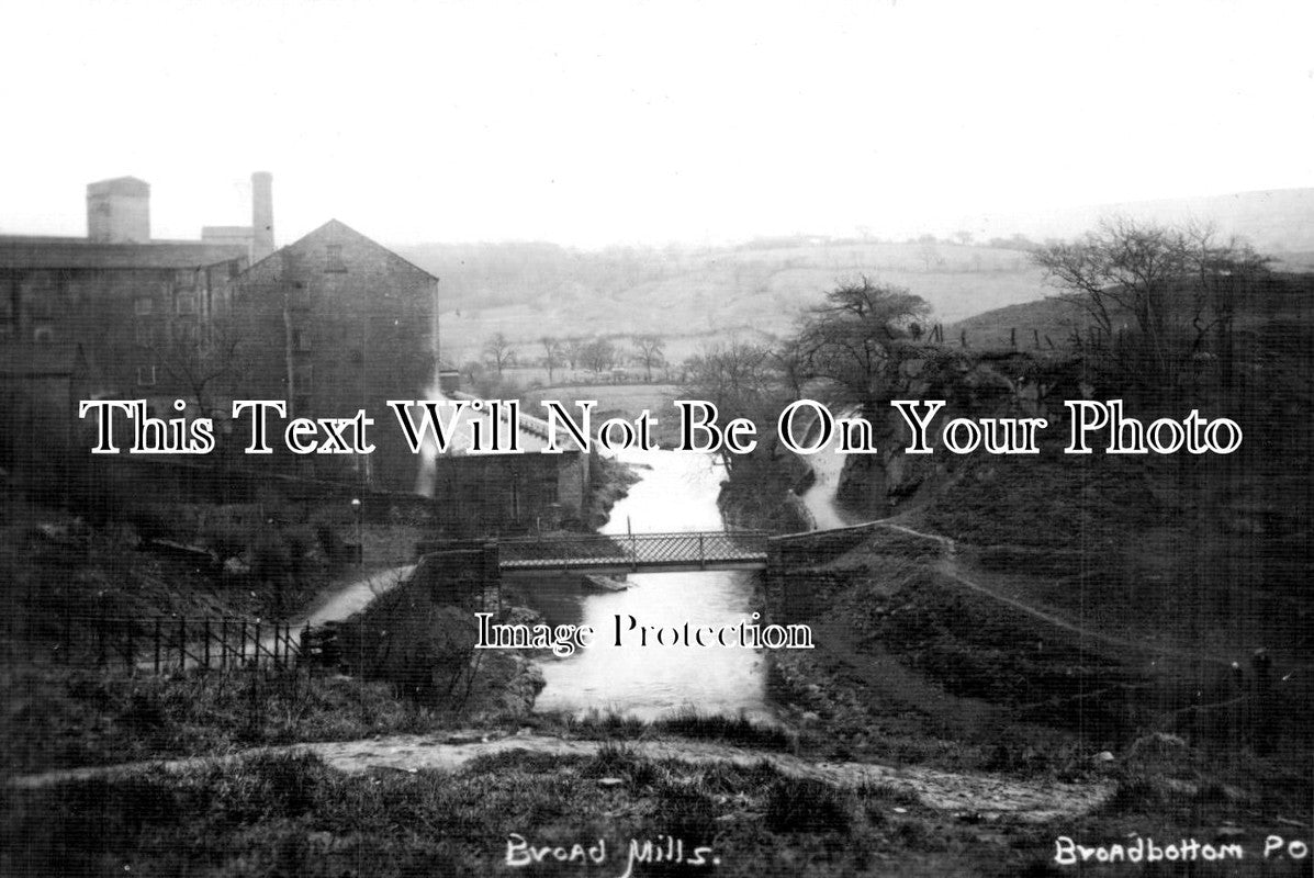 CH 1585 - Broad Mills By Broadbottom, Cheshire – JB Archive