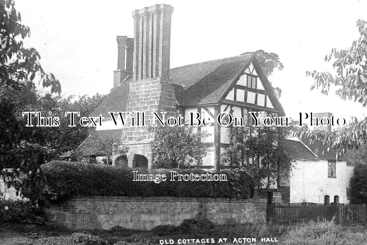 CH 2794 - Old Cottages At Acton Hall, Cheshire – JB Archive