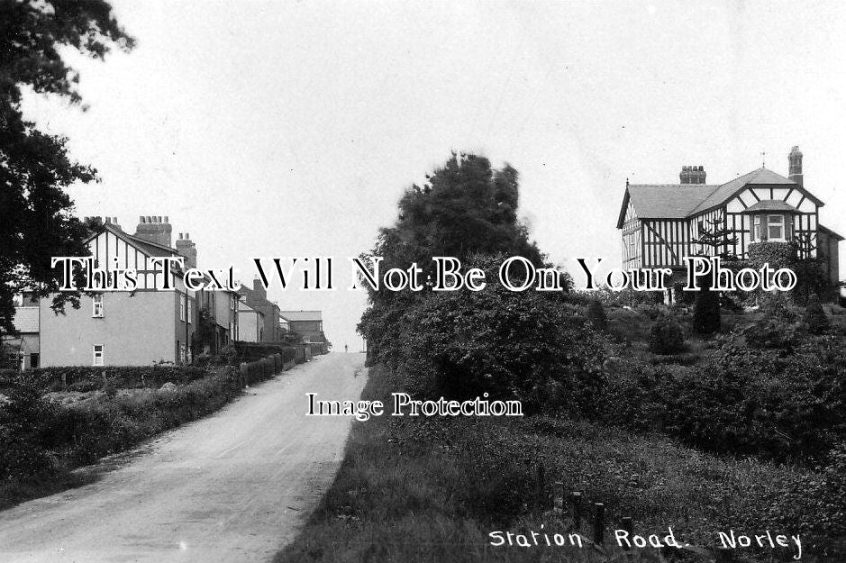 CH 290 - Station Road, Norley, Cuddington, Frodsham, Cheshire c1927 ...