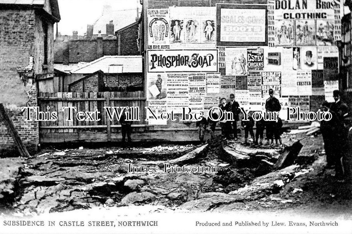CH 311 - Subsidence In Castle Street, Northwich, Cheshire – JB Archive