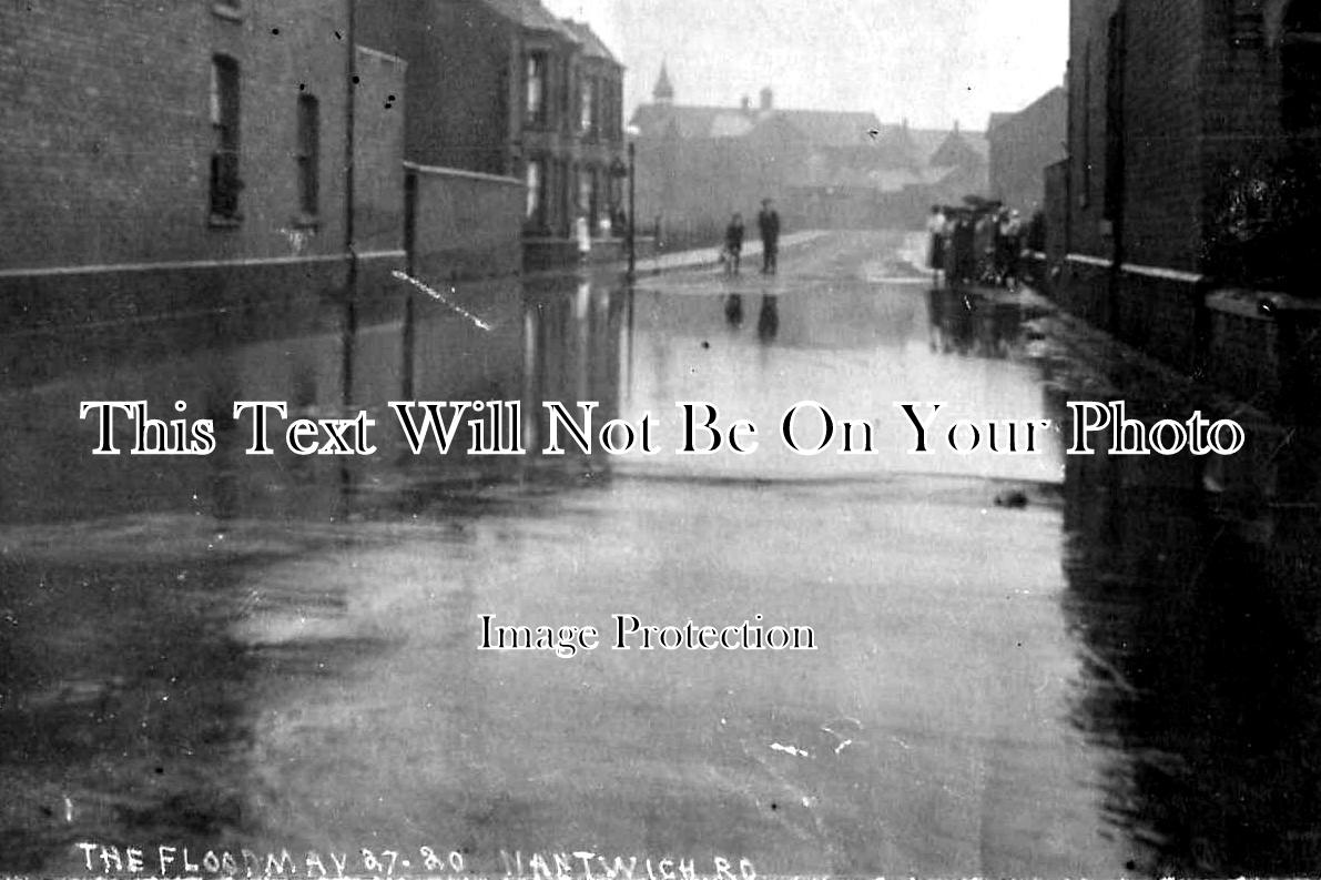 CH 80 - Flood At Nantwich Road, Crewe, Cheshire 1920 – JB Archive