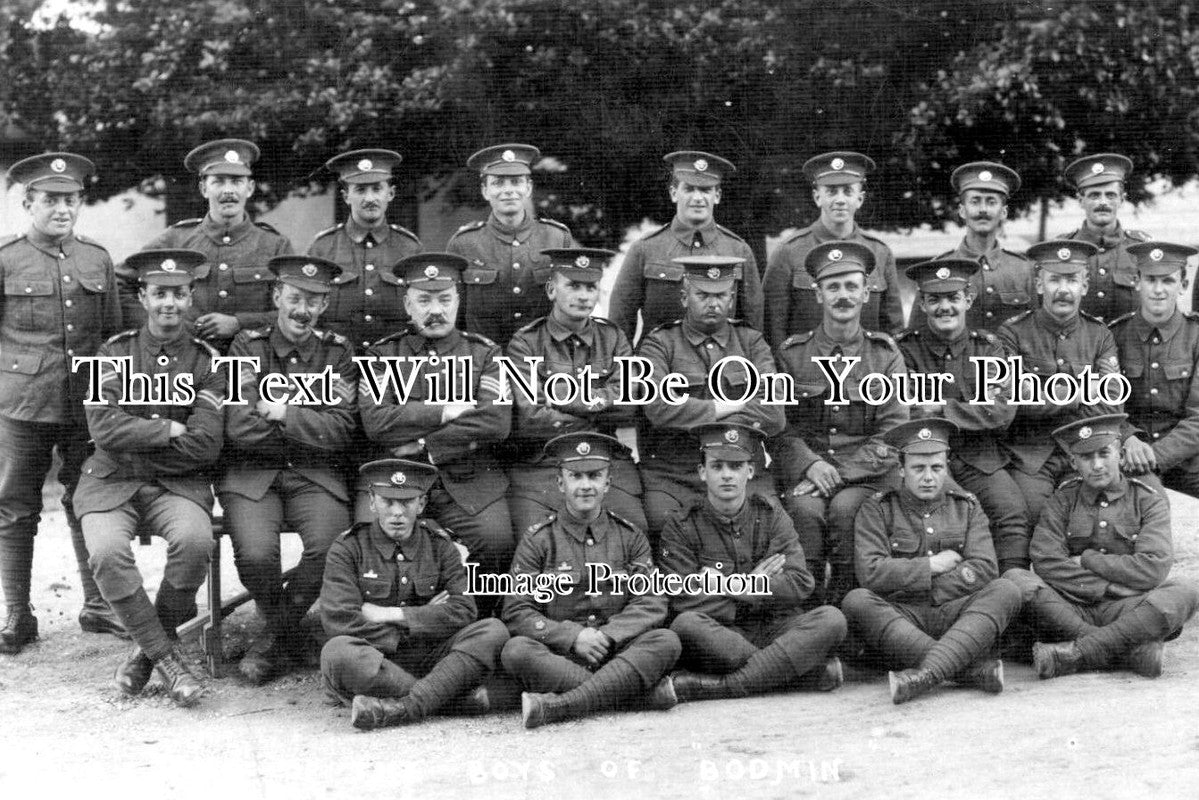 CO 3288 - WW1 Soldiers Of Bodmin, Cornwall – JB Archive