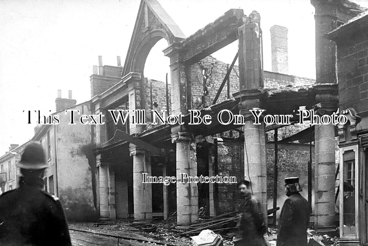 CO 3814 - Aftermath Of Fire, Redruth, Cornwall – JB Archive