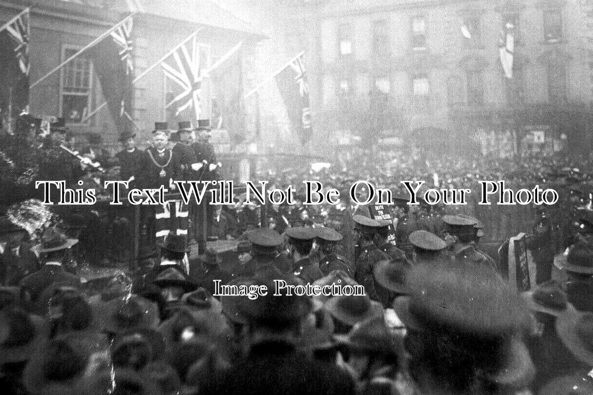 CU 1601 - Presentation Of Captured German Gun, 2 Border, Cumbria 1915 ...
