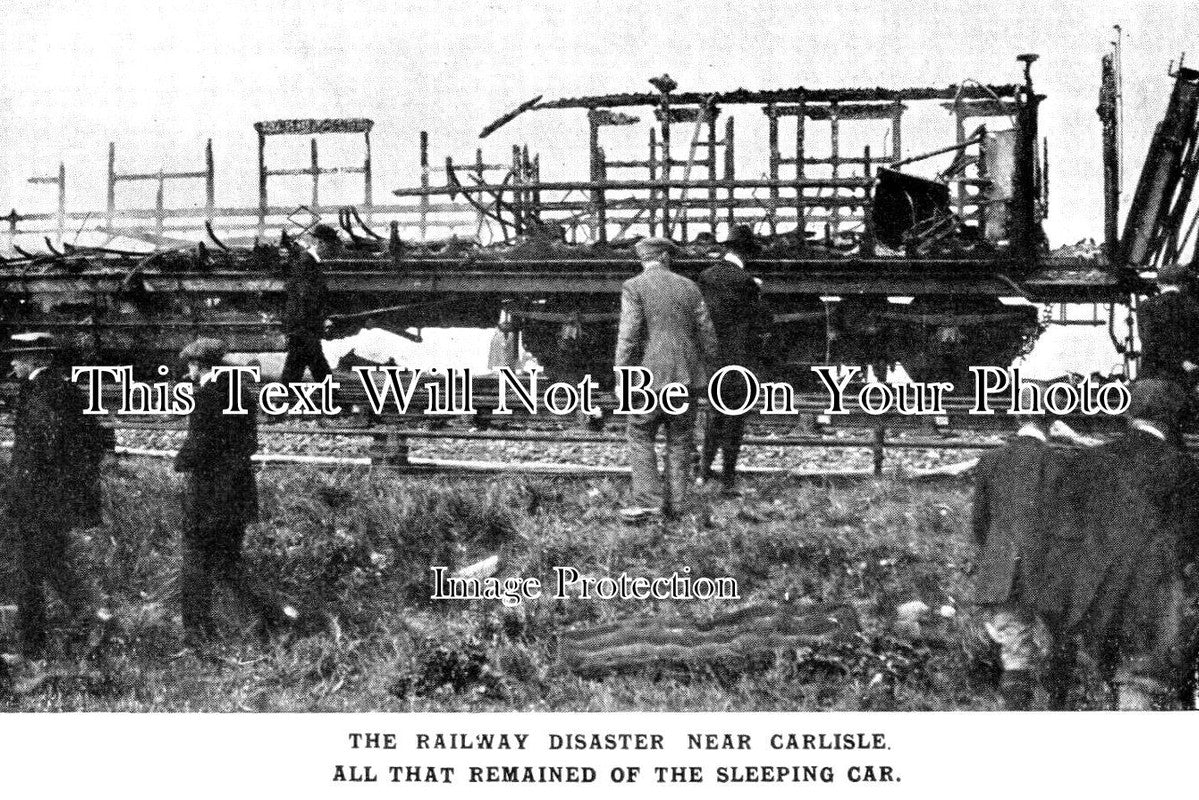 CU 1895 - Railway Disaster Near Carlisle, Cumbria 1915 – JB Archive