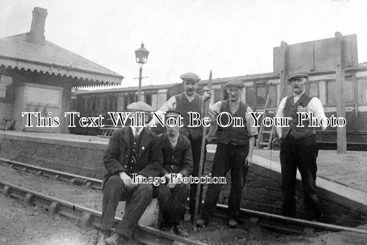 CU 2056 - Siddick Railway Station Staff, Cumbria – JB Archive