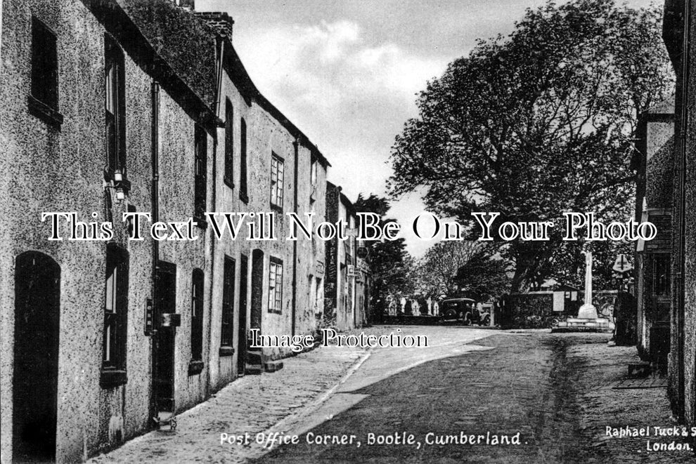 CU 77 - Post Office Corner, Bootle, Cumbria, Cumberland c1935 – JB Archive