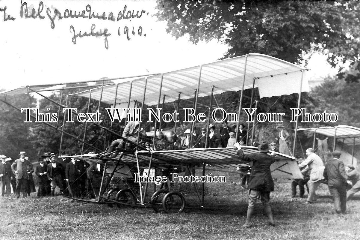 DE 2051 - Bi-Plane On Belgrave Meadow, Torquay, Devon 1910 – JB Archive