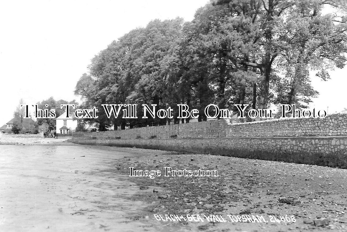 DE 2337 - Beach & Sea Wall, Topsham, Devon – JB Archive