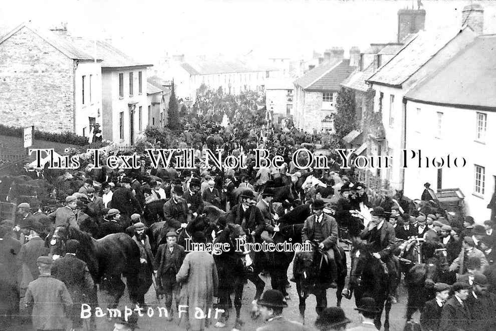 DE 2423 - Bampton Horse Fair, Tiverton, Devon c1907 – JB Archive