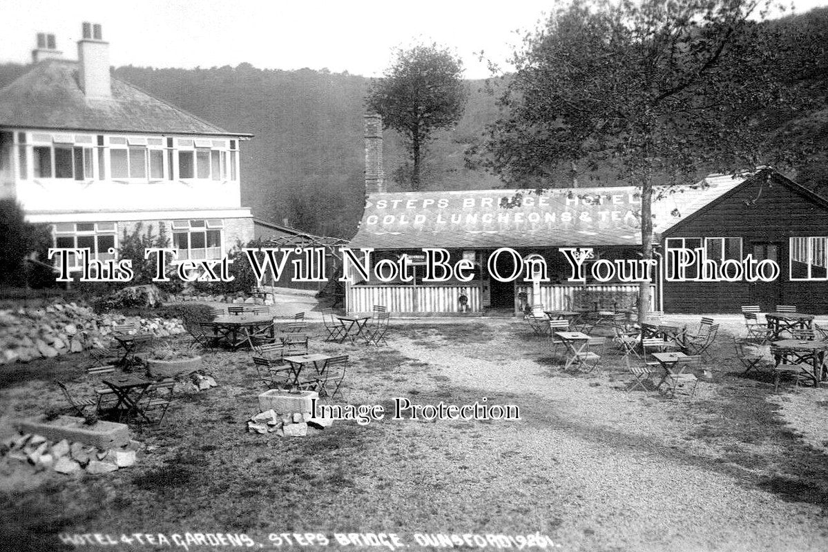 DE 3790 - Hotel & Tea Gardens, Steps Bridge, Dunsford, Devon – JB Archive