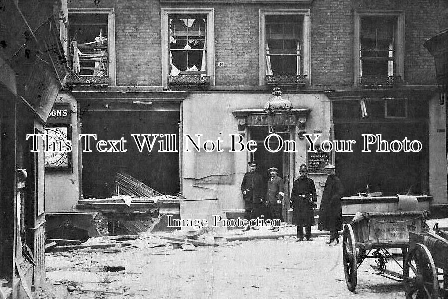 DE 3841 - Bull & George Hotel Zeppelin Riad Damage, Ramsgate, Kent 191 ...