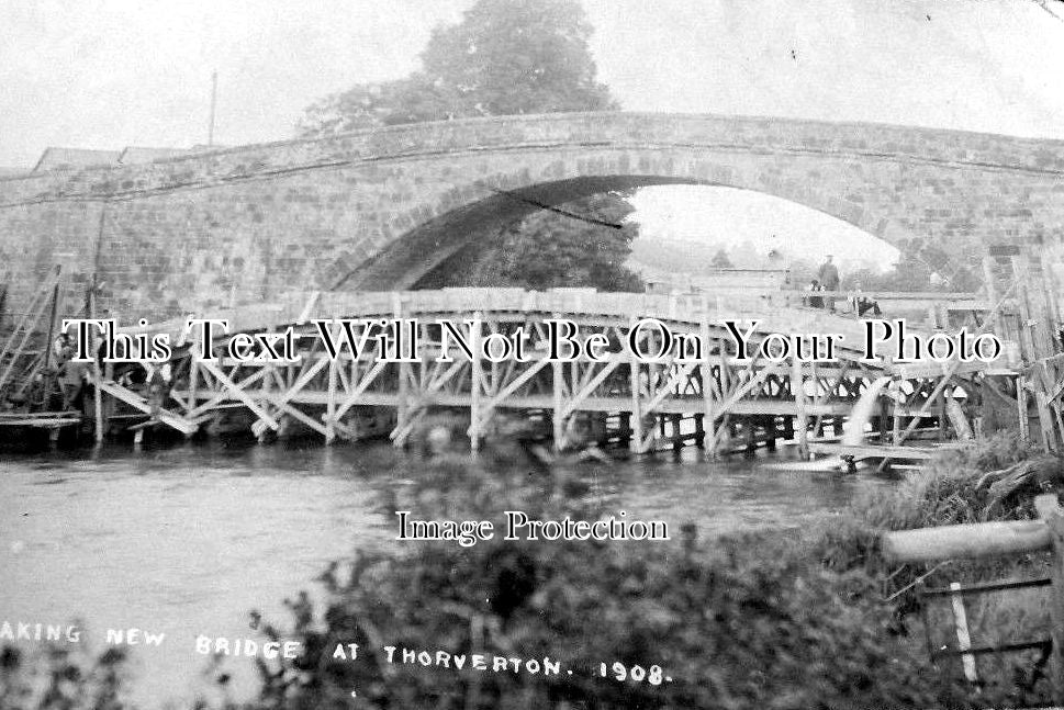 DE 918 - Building New Bridge At Thorverton, Exeter, Devon 1908 – JB Archive