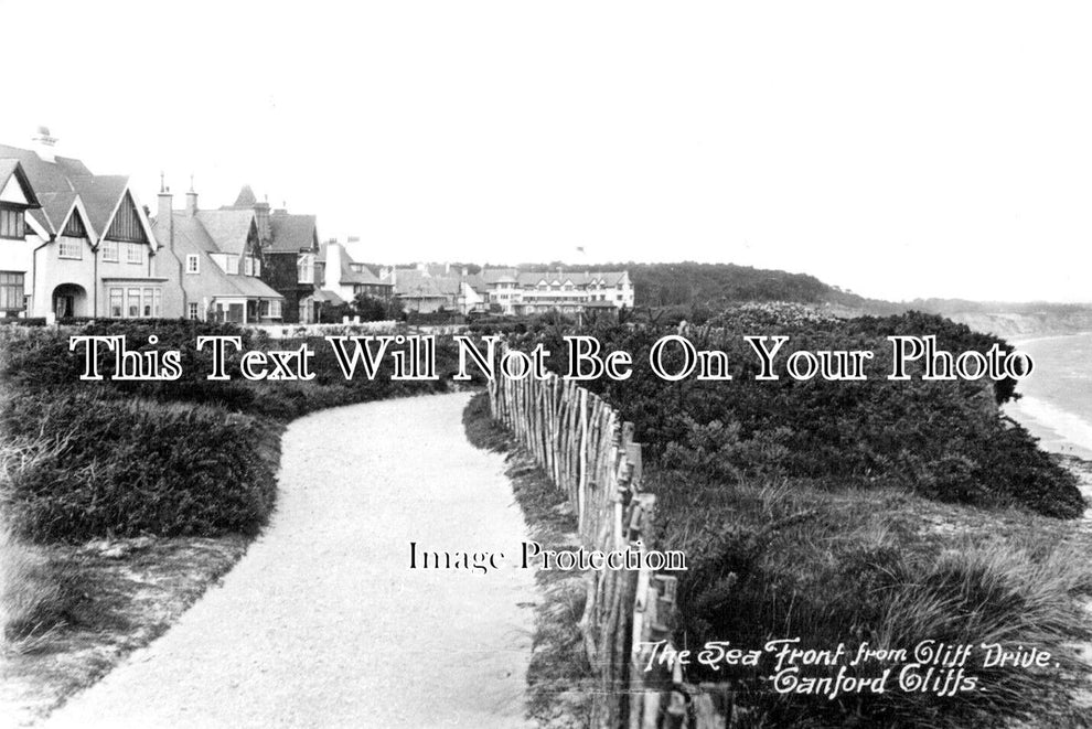 DO 1902 - Sea Front From Cliff Drive, Canford Cliffs, Dorset c1913 – JB ...