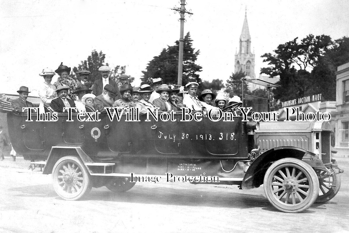 DO 2040 - Motor Charabanc, Bournemouth, Dorset 1913 – JB Archive