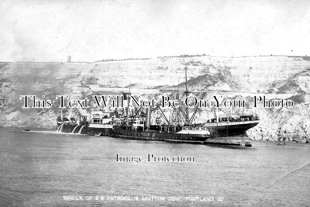 DO 2695 - SS Patroclus Shipwreck, Mutton Cove, Portland, Dorset 1907 ...