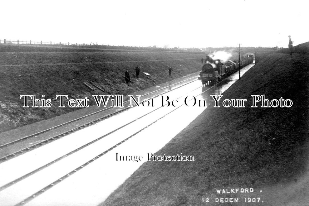DO 2899 - Walkford Railway Flooded, Dorset 1907 – JB Archive