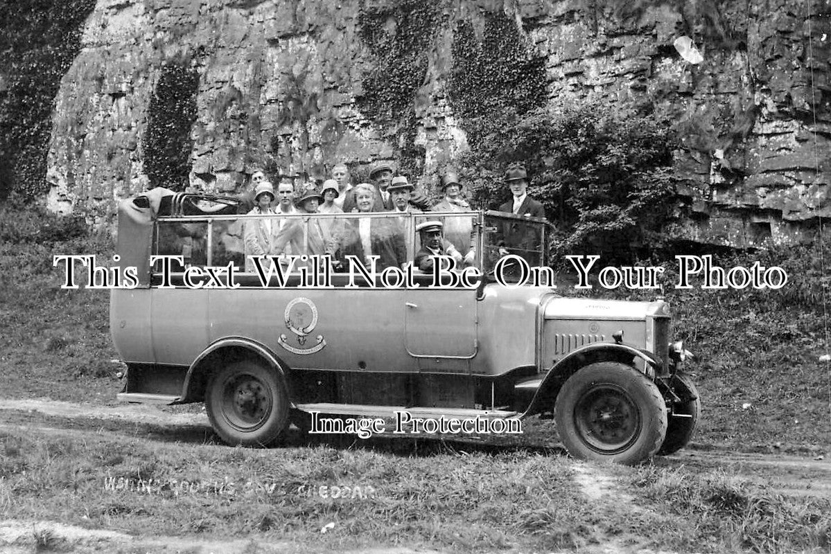 DO 2925 - Bournemouth Motor Co Charabanc, Goughs Cave, Cheddar, Dorset ...